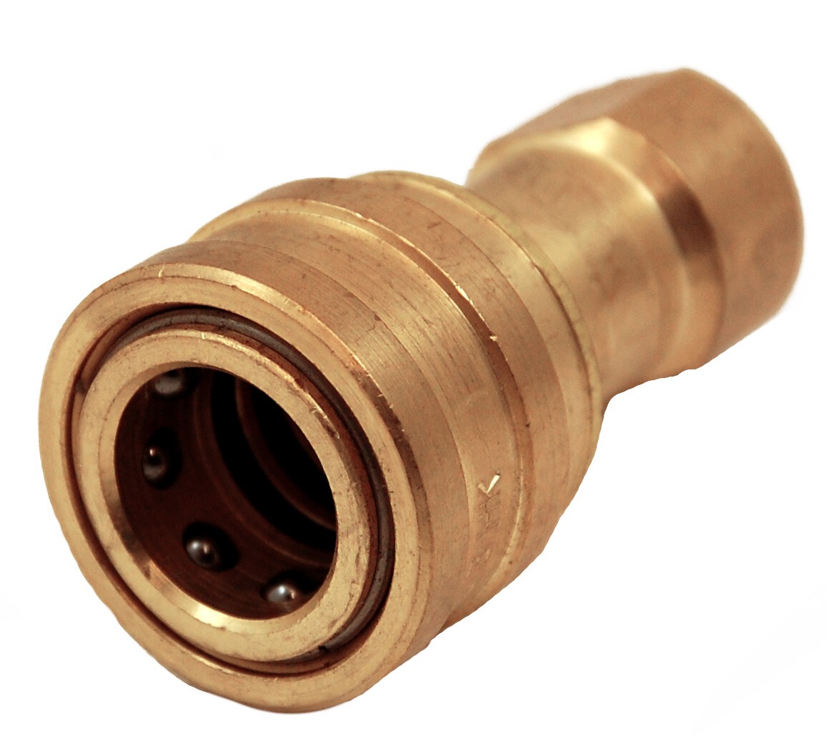 1/4" ISO-B Quick Connect Brass Socket