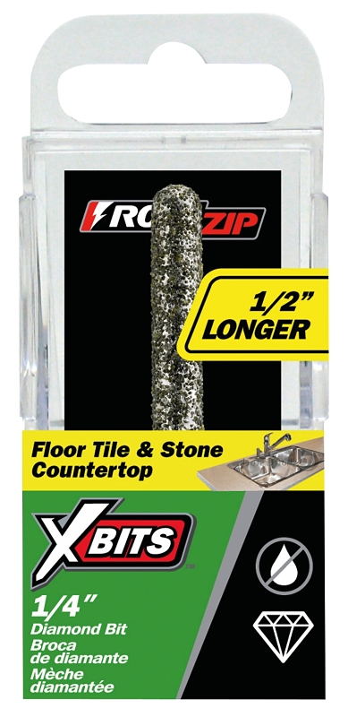 RotoZip Rotozip X-Bit XB-FTC1 Rotary Tool Bit, 1/4 in Dia, 3-7/8 in L ...
