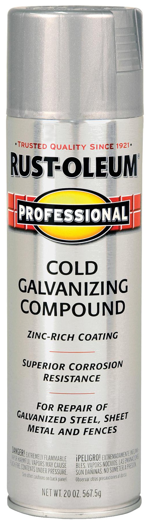 Rust-Oleum Professional Galvanizing Compound Spray Paint (Gray) 15 oz