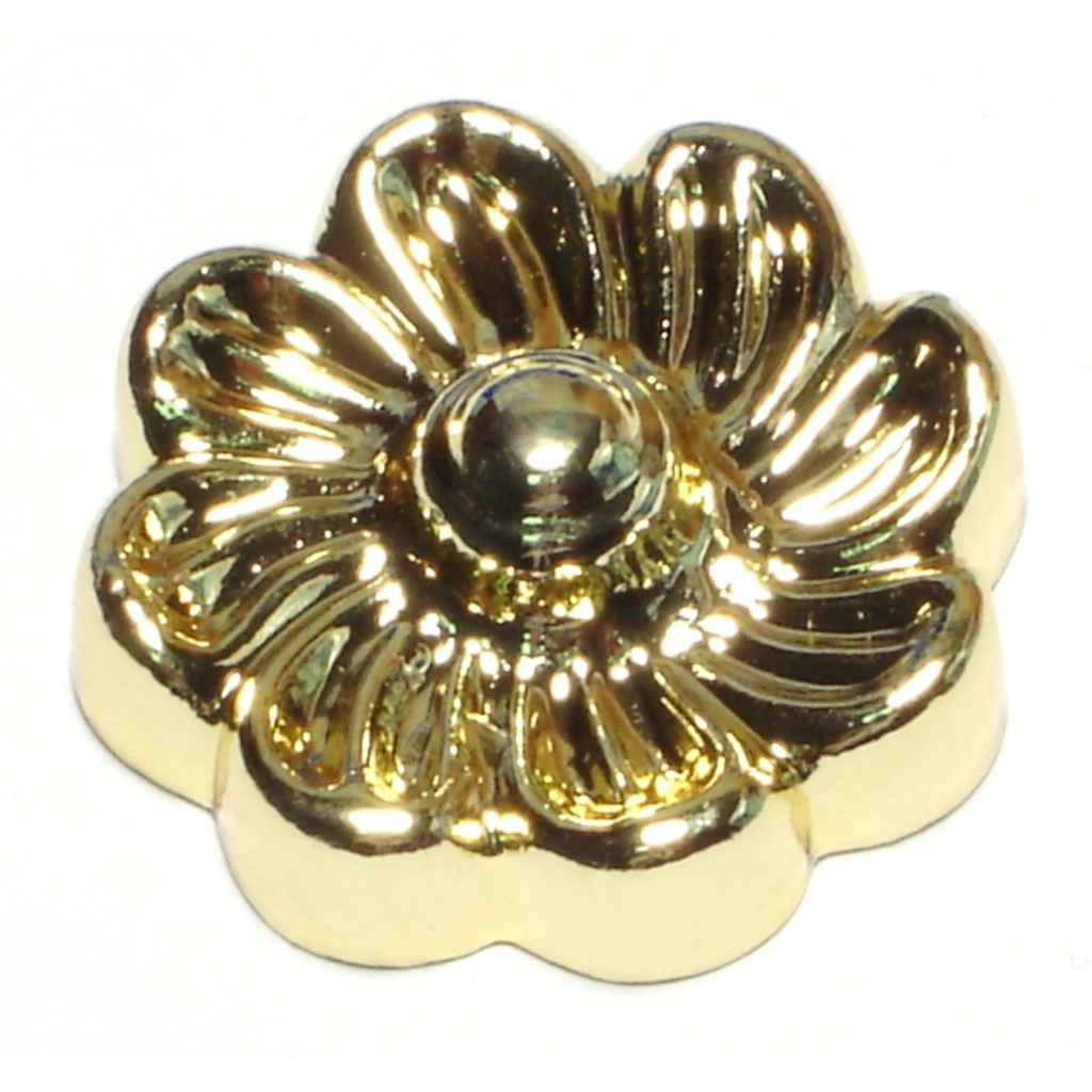 Midwest Fastener Gold Rosette Cap, 1/8 IP x 1