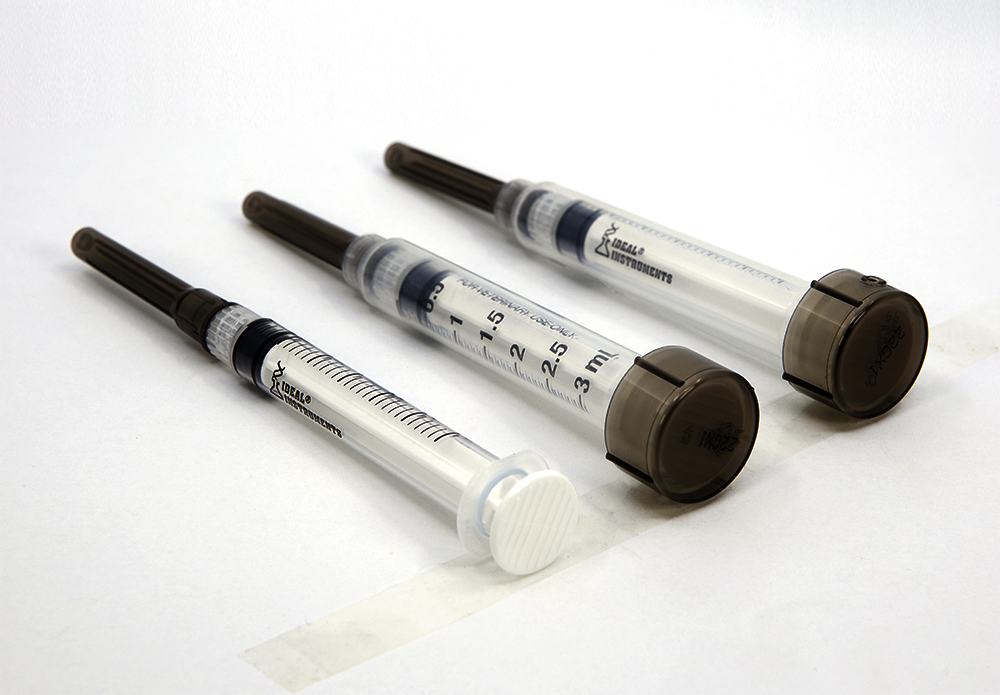 Ideal Instruments 3 cc Polypropylene Material Clear Color Disposable ...