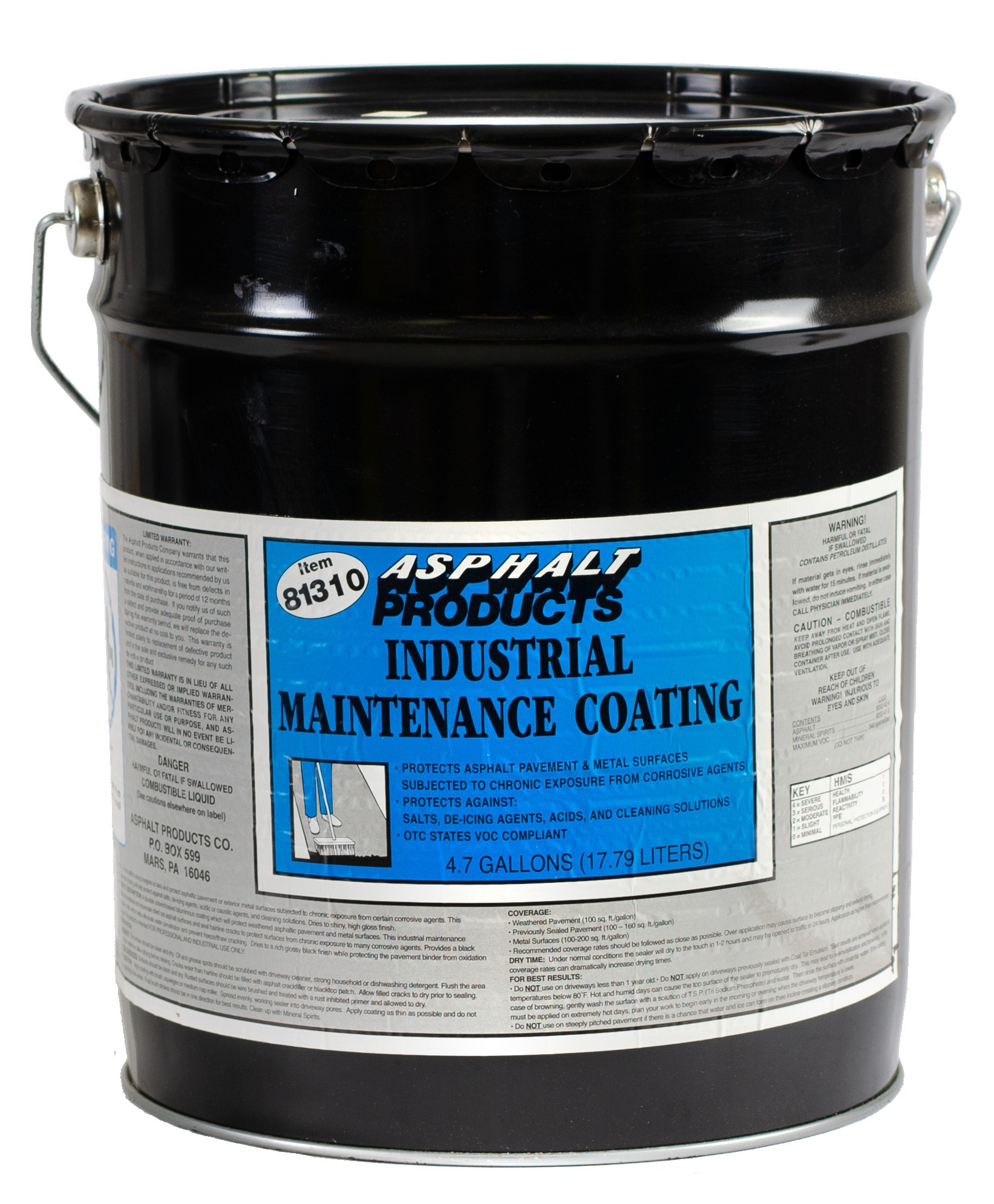ALCM Liquid Black Industrial Maintenance Coating - 5 Gallon