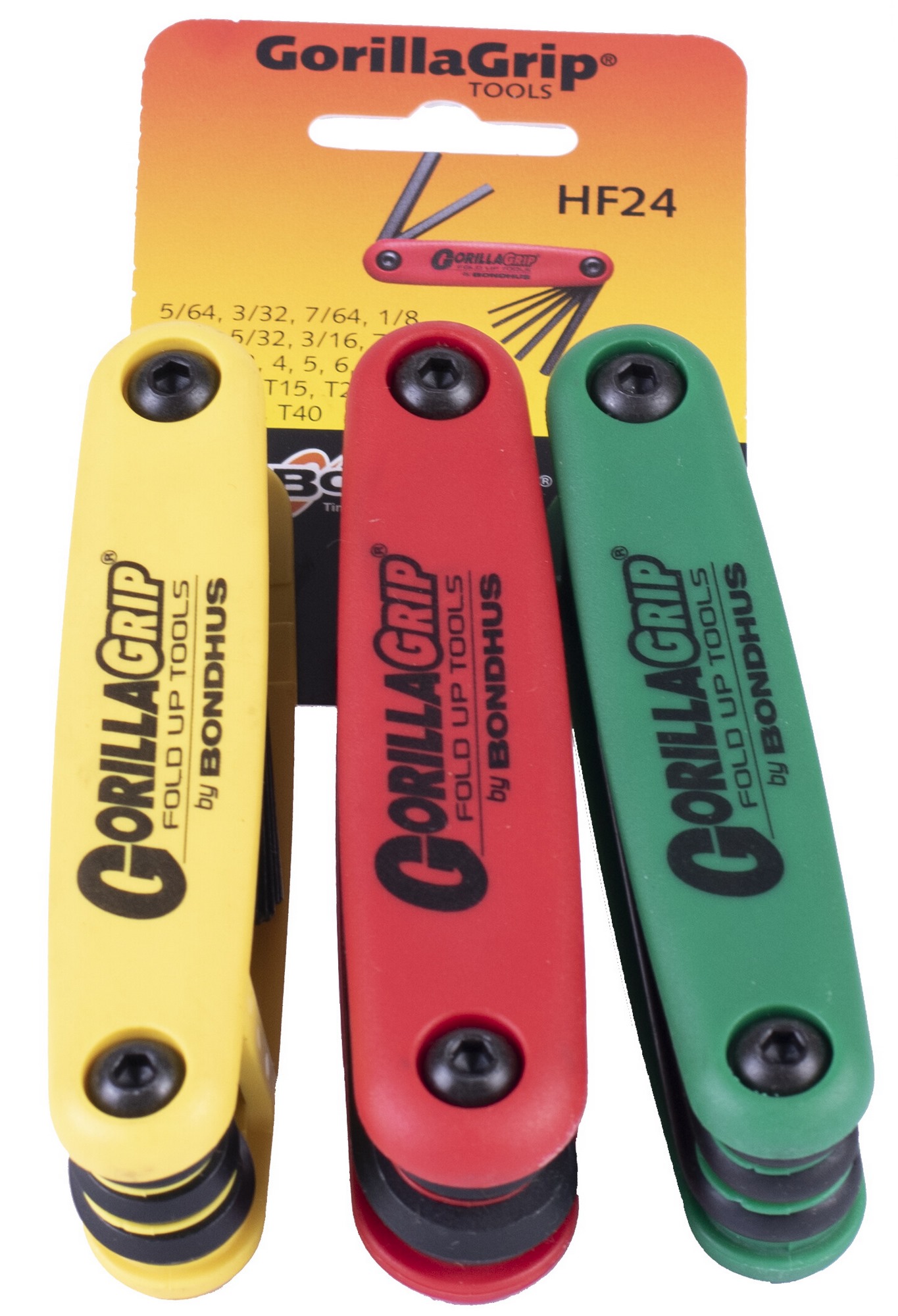 Bondhus 24 Pieces Hex ProGuard™ Fold-Up Tool