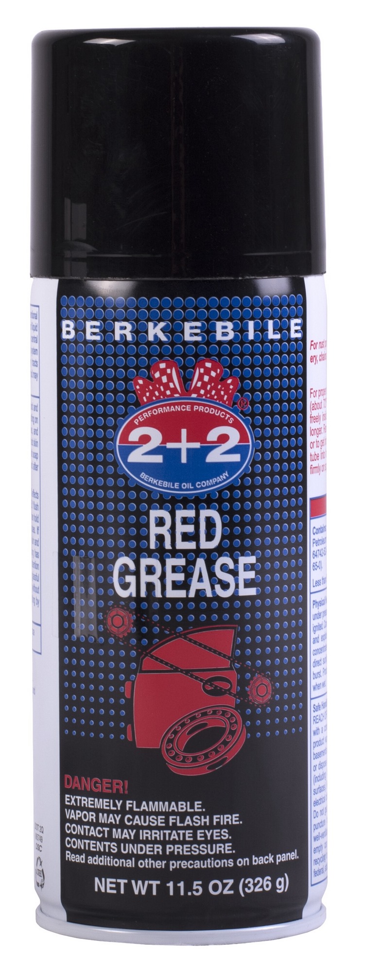 Berkebile 2+2 11.5 oz Aerosol Can Red Grease
