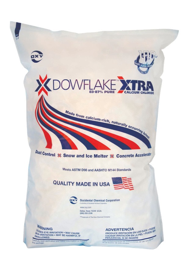 DOWFLAKE® Xtra 83-87% Calcium Chloride Flakes - 50 lb