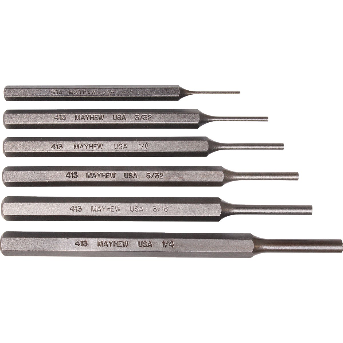 Dasco Mayhew Tools Pin Punch Set (6-Piece)