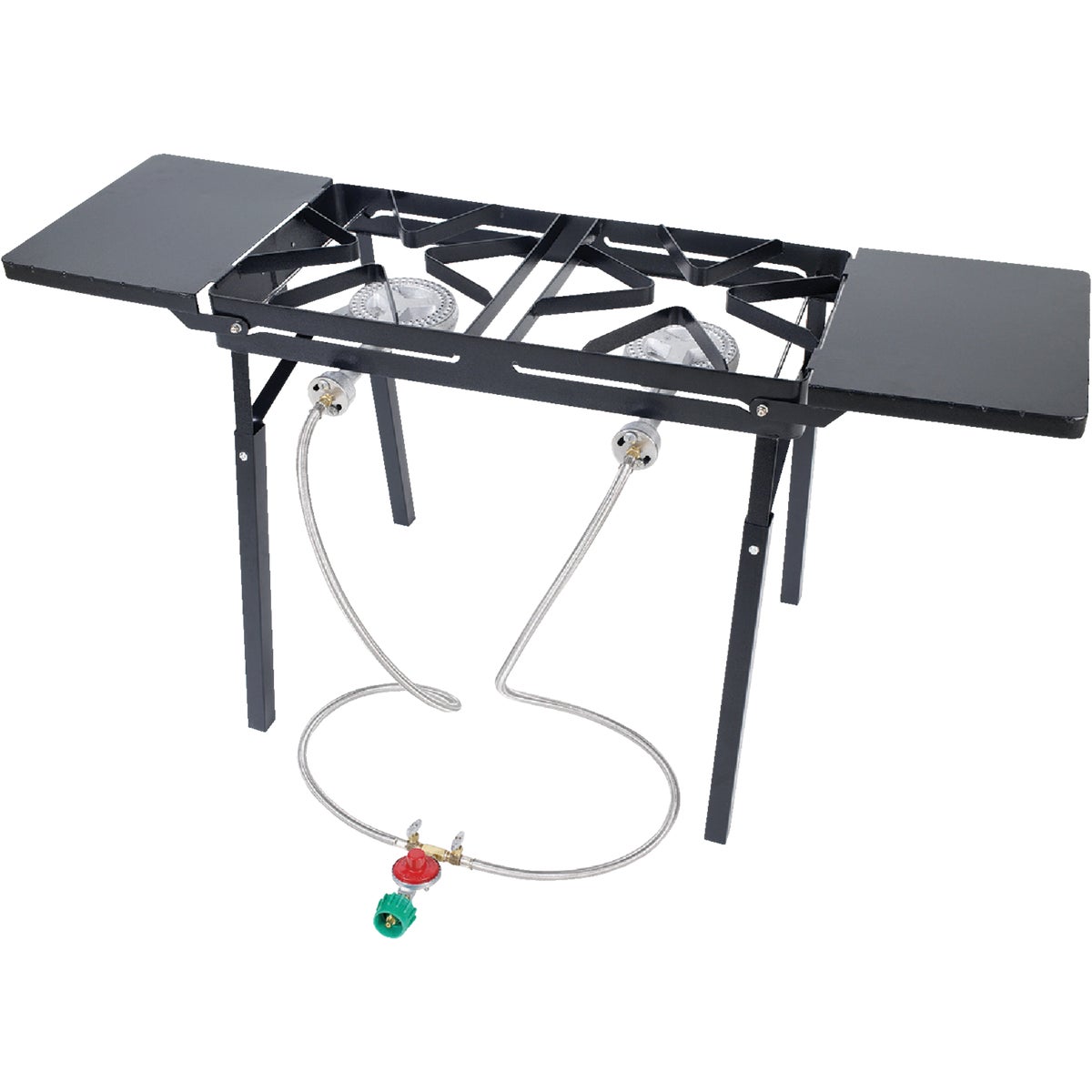 Bayou Classic 110,000 BTU Propane Gas Dual Burner Patio Stove Steel ...