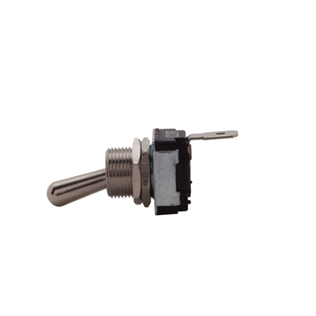 DC SPST On-Ground Shorting Toggle Switch, Flat Terminal