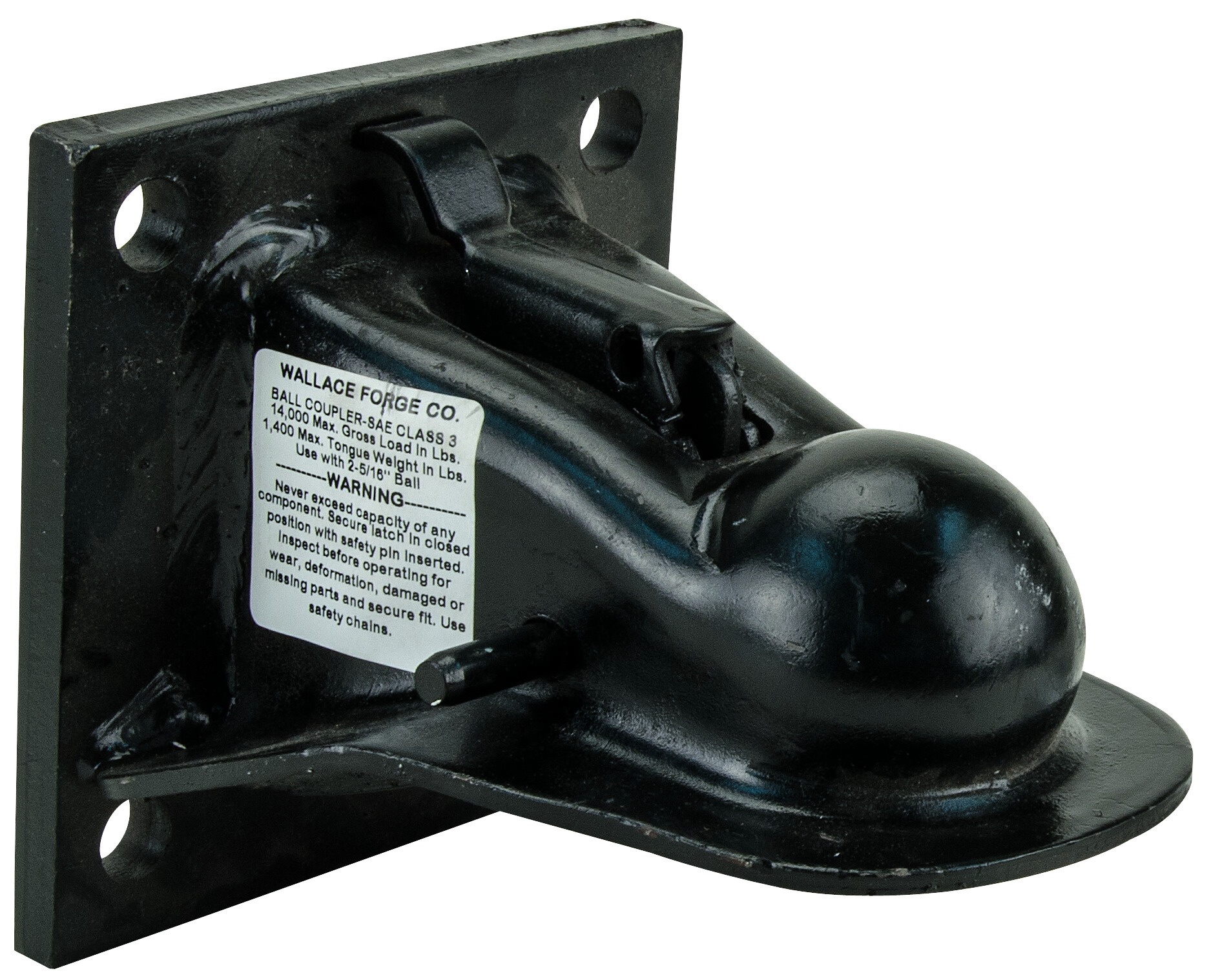 2-5/16 in 4-Bolt Plate 14000 lb Trailer Hitch Coupler