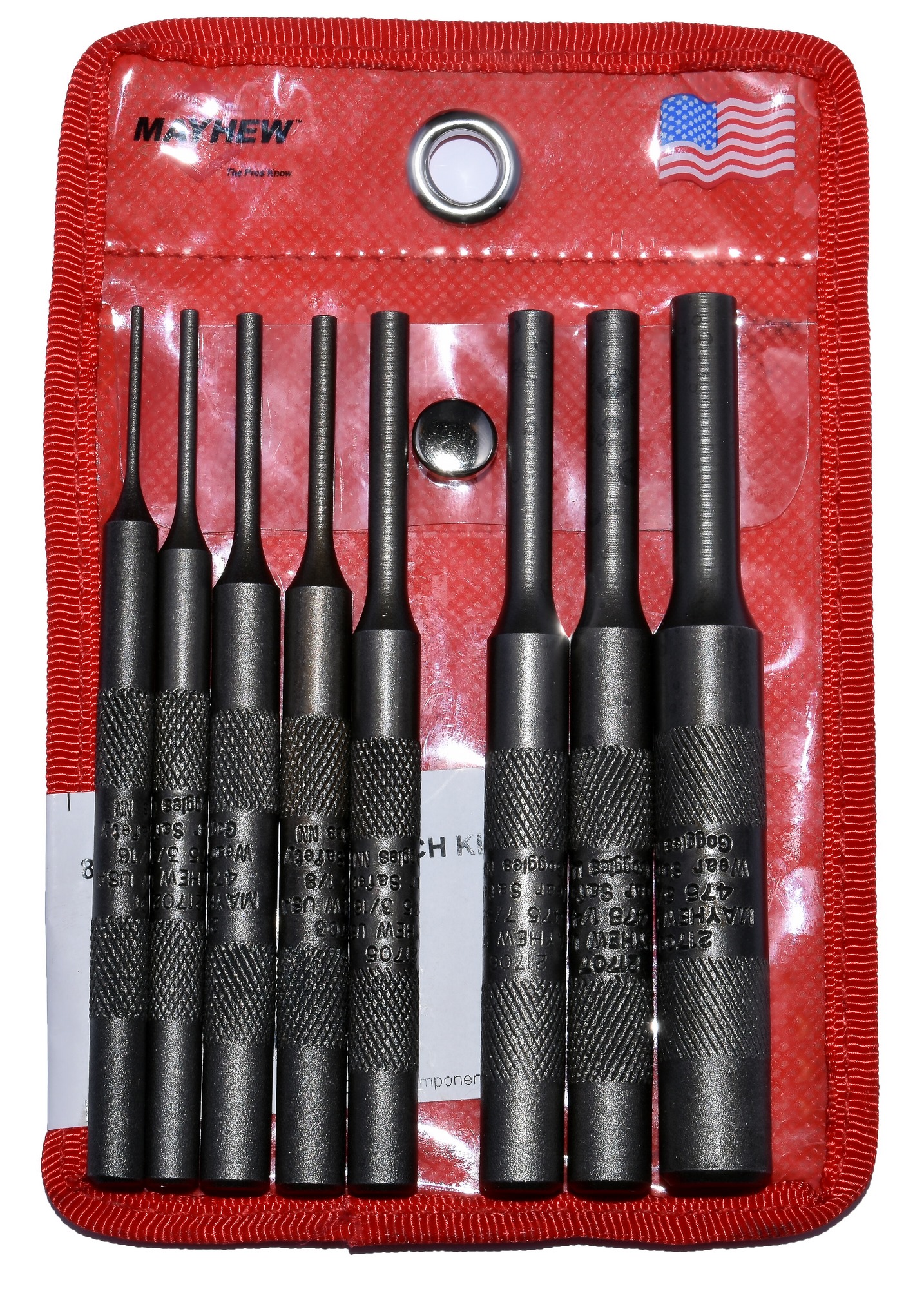 Mayhew Tools Pin Punch Mayhew 8pc Set