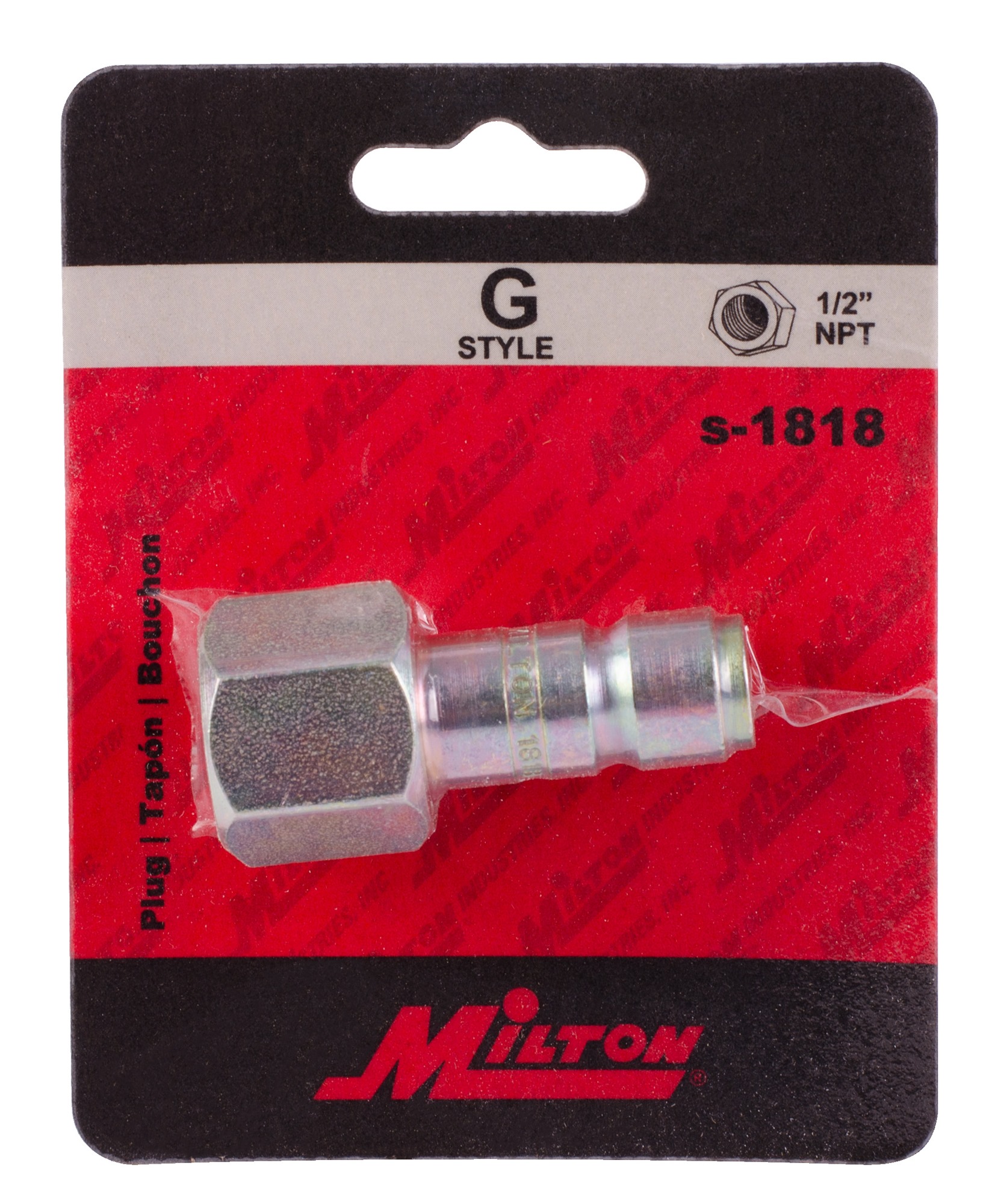 Milton Industrial Air Plug Tool Fitting, G-Style 1/2-in FNPT, 300 PSI ...