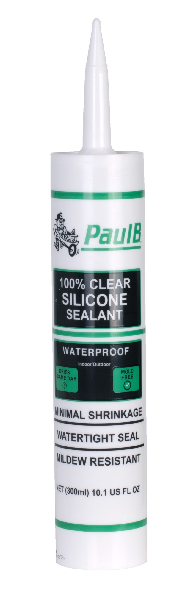 PaulB Silicone Sealant (Clear) 10.1 oz