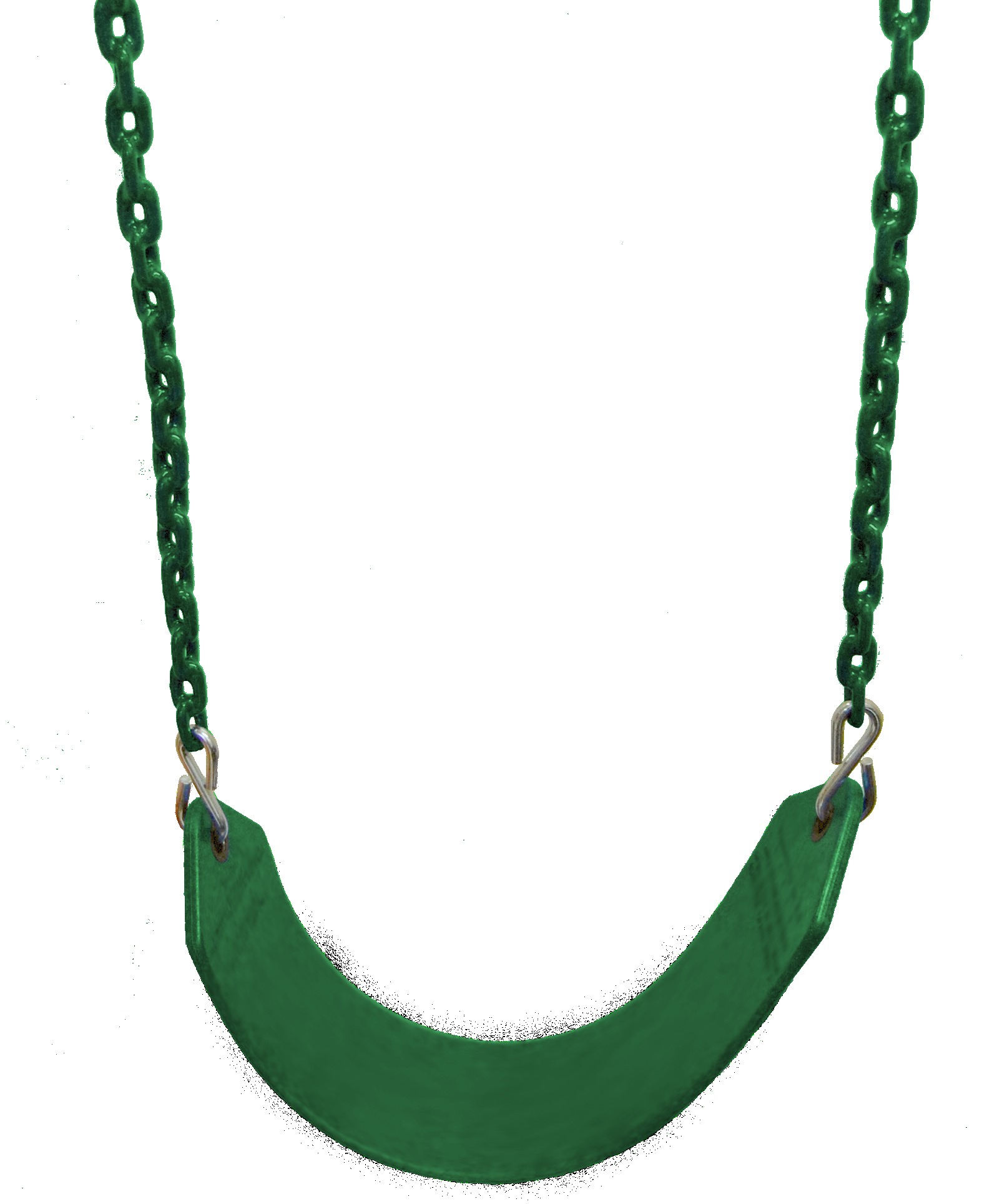 Tusk Molding PVC Belt Swing Seat w/ Coated Chain (Green)