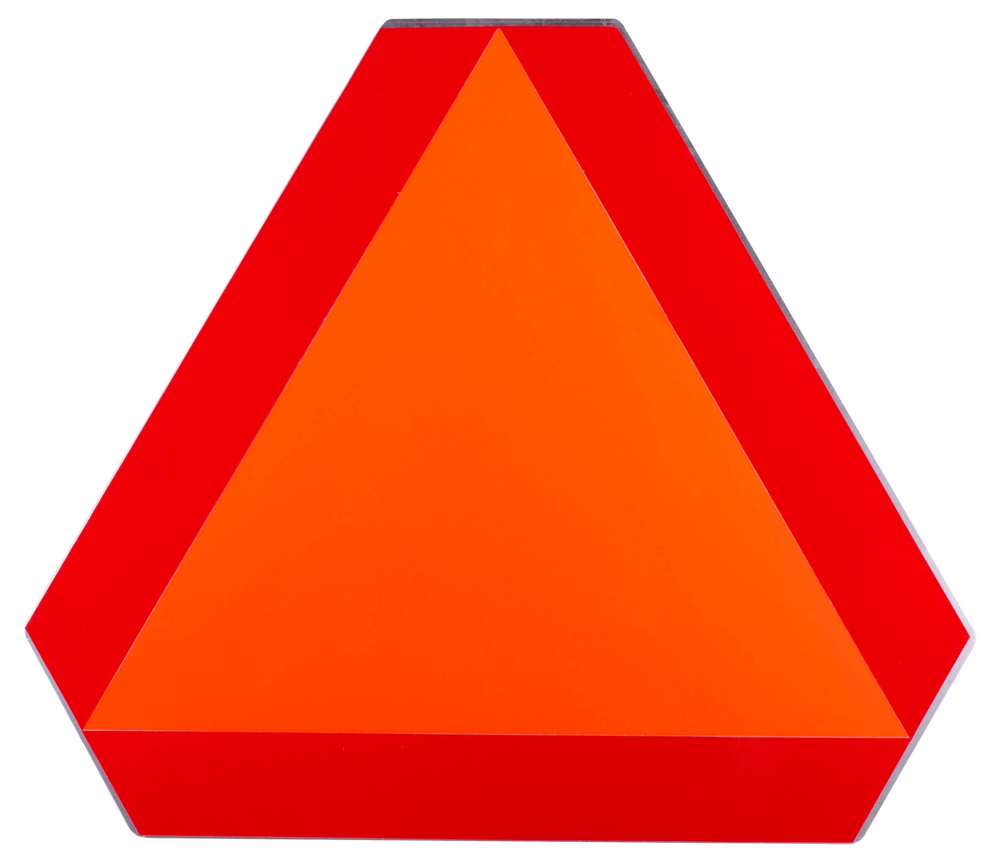 Safety Vehicle Emblem Inc Metal 2 in 11 in Slow Moving Vehicle Sign
