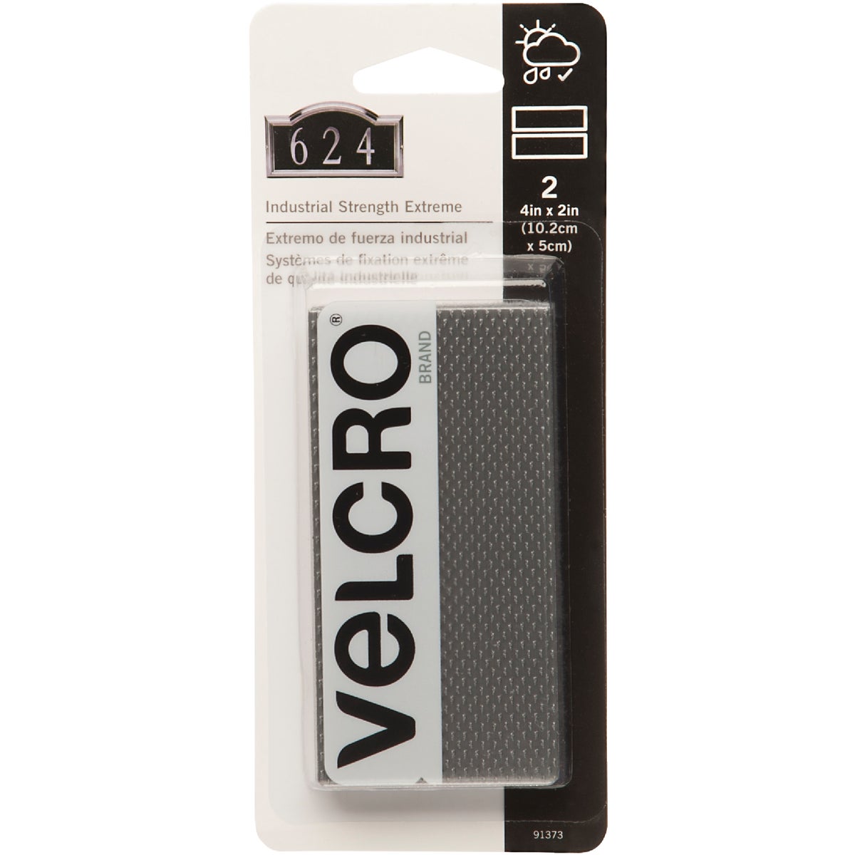 Velcro VELCRO Brand Industrial Strength Extreme Black 2 In. x 4 In ...