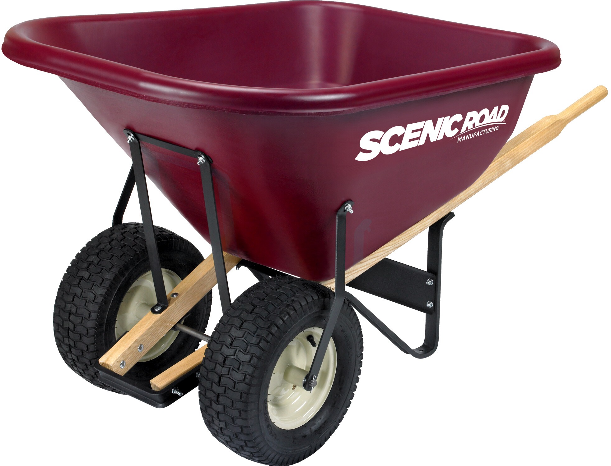 Scenic Road 10 Cu. Ft. 800lb Poly Wheelbarrow