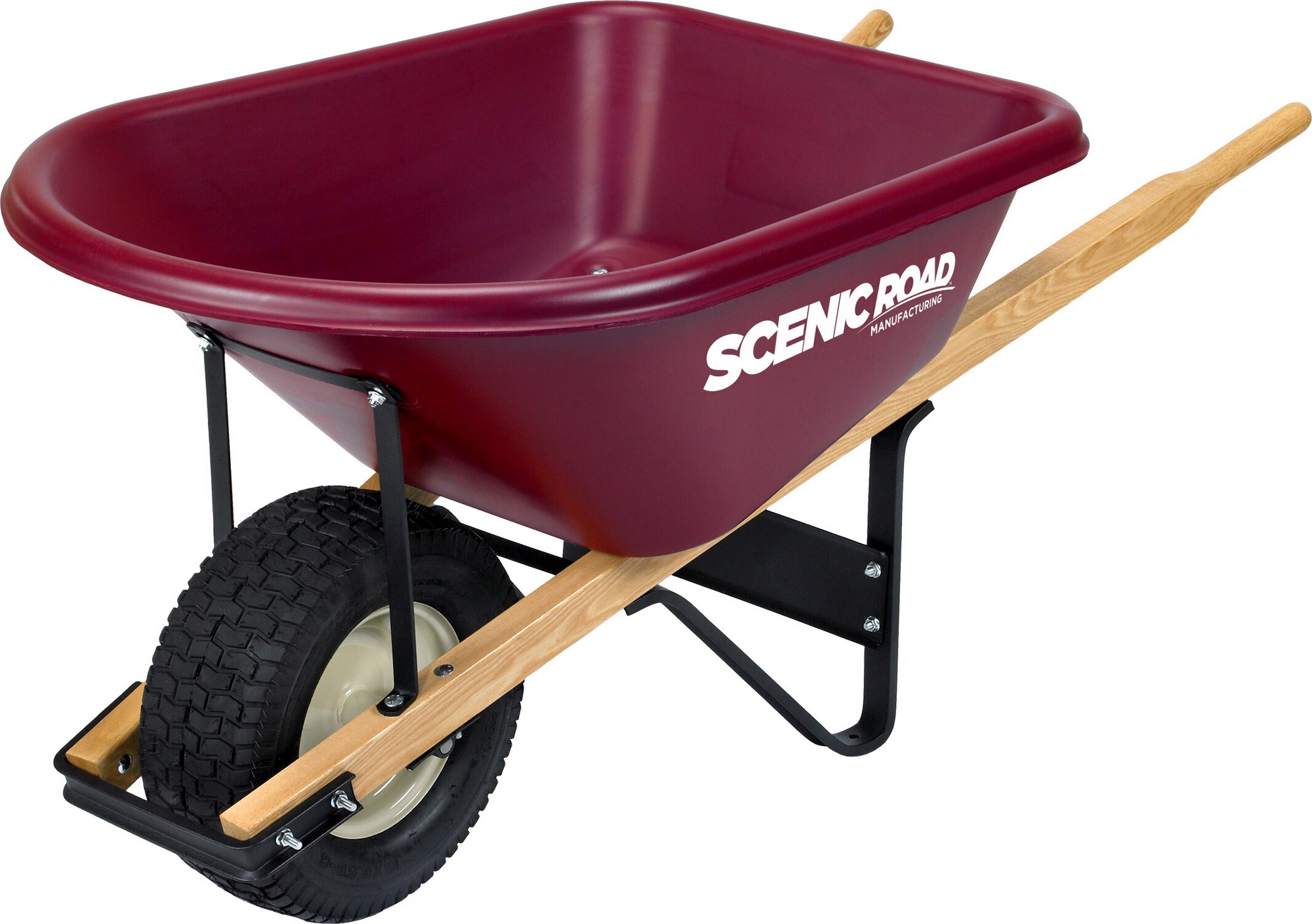 Scenic Road 6 Cu. Ft. High-Density Poly Wheelbarrow
