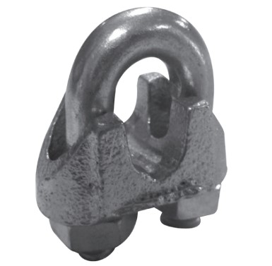 1/8 in 4-3/4 in Malleable Iron Wire Rope Clip