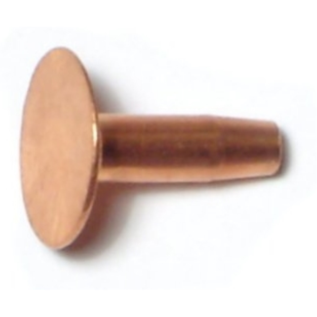 Midwest Fastener Copp Belt Rivet, 10 x 1/2