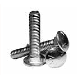 Lindstrom Carriage Bolt, Grade 5, Coarse Thread, Zinc Plated, 1/4-20, 3 ...