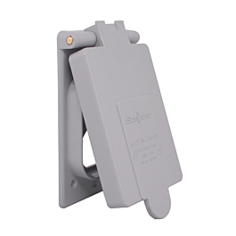 IPEX WDR15/10 PVC WP SING. GANG COV. DUP. REC. GREY SCEPTER