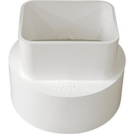 IPEX 2 In. x 3 In. x 4 In. PVC Sewer and Drain Downspout Adapter