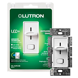 Lutron SKYLARK CFL/LED DIMMER WHITE CLAM