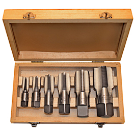 Alfa Tools 6 PC . CARBON STEEL NPT PIPE TAP SET