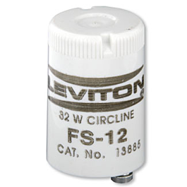 Leviton Fluorescent starter; FS-12.
