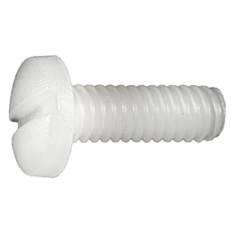 Midwest Fastener Nylon Screw, 8-32 x 1/2
