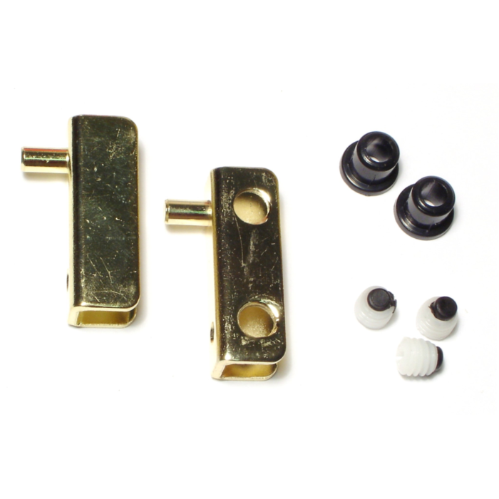 Midwest Fastener Glass Door Hinge, Brass