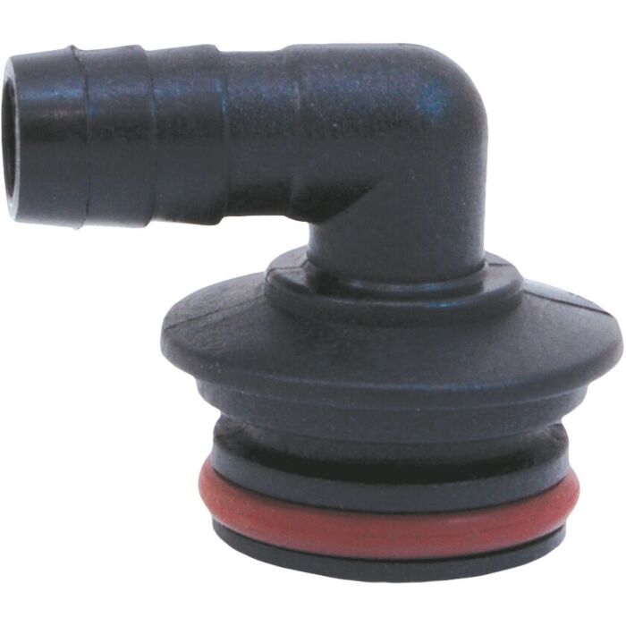 Wilger 1/2 in 90 deg Barb Viton Seal Flow Indicator