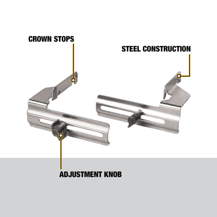 Dewalt crown stops store