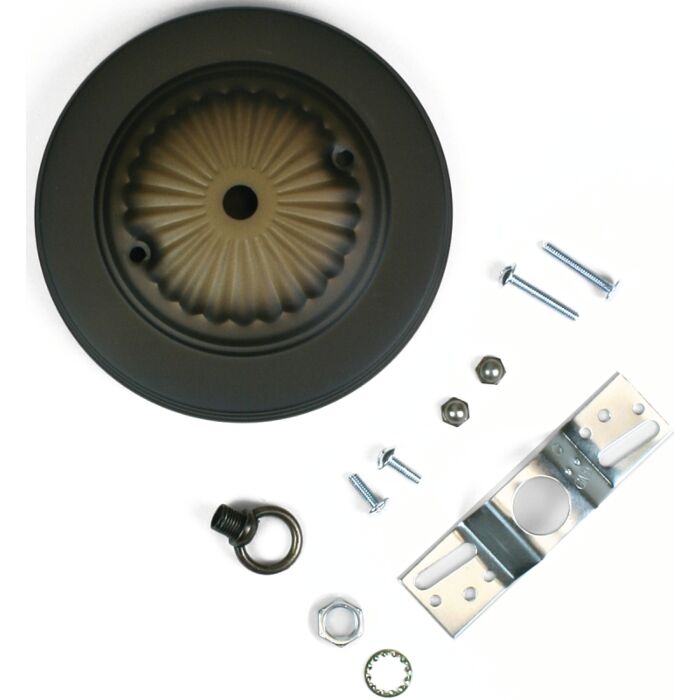 Jandorf 60213 Canopy Kit, Ceiling, Traditional, Bronze, For: Outlet Box ...