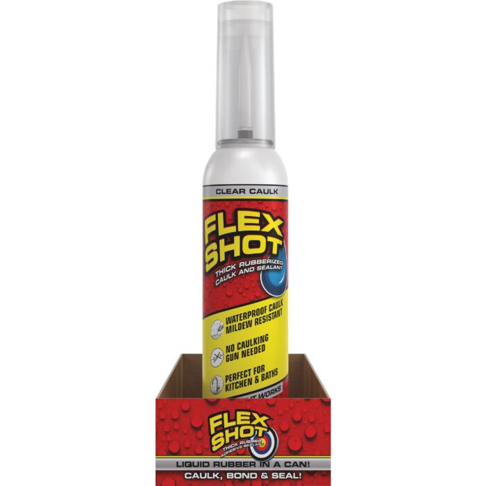 Flex Seal Flex Caulk 6.5 Oz. Clear Silicone Caulk Cartridge With ...