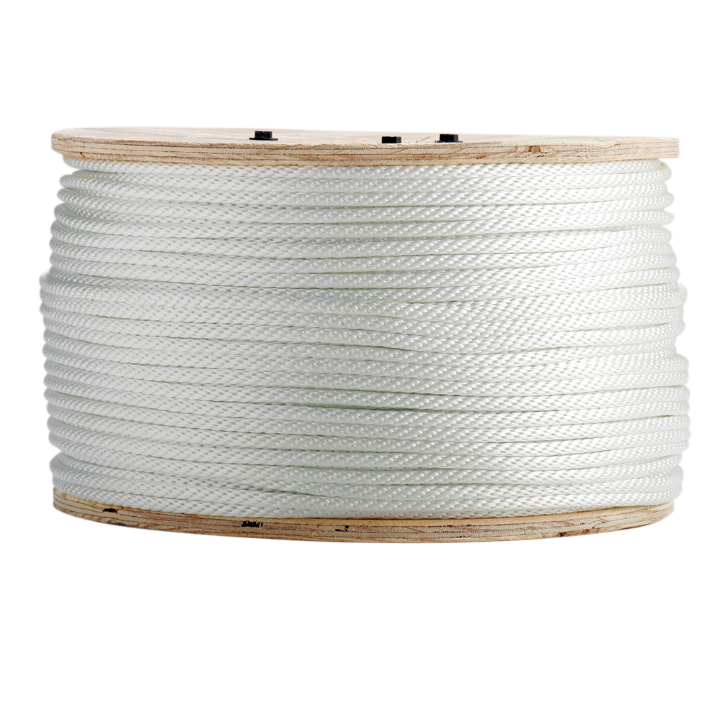Solid Nylon Braid Rope (White)
